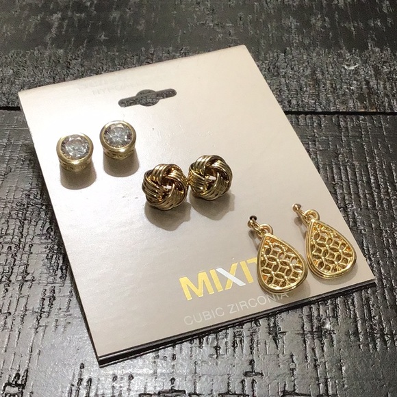 Mixit | Jewelry | Nwt Mixit Gold Tone Earrings | Poshmark